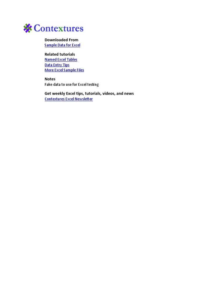 Excel Practice Sample Product Data | PDF | Convenience Food | Food Industry