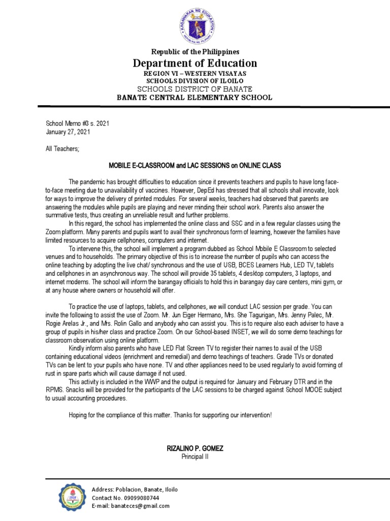 Department of Education: Republic of The Philippines | PDF ...