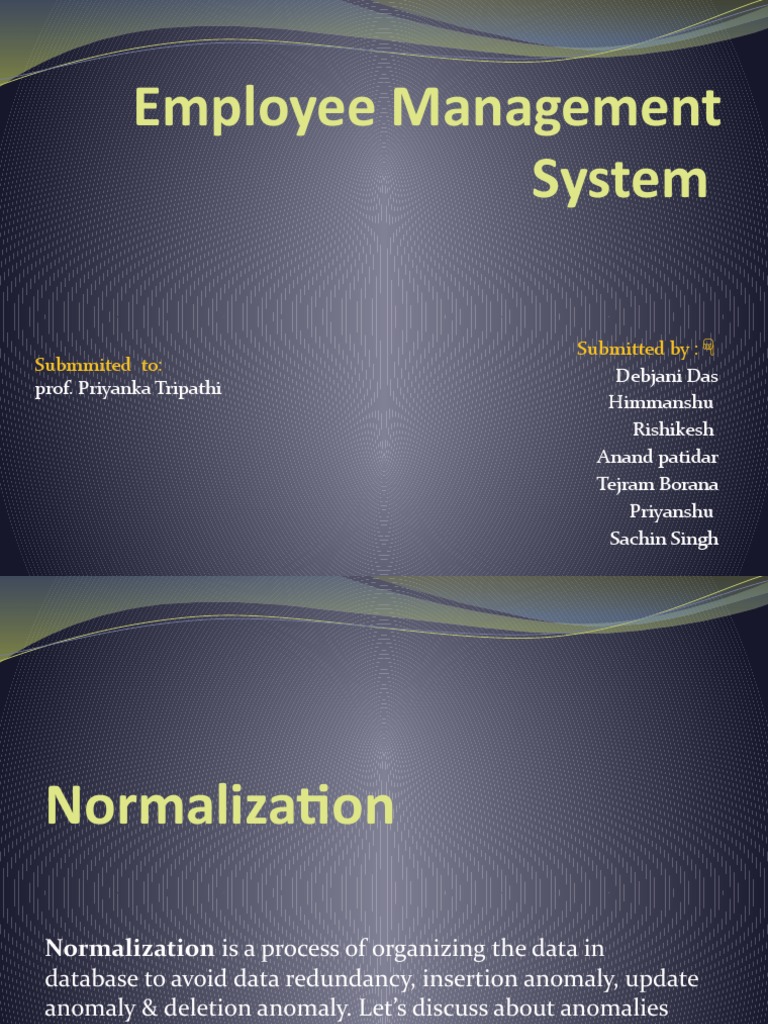 Employee Management System | PDF | Information Management | Data