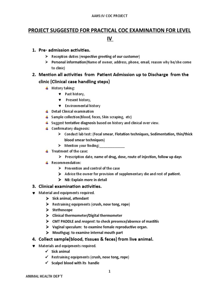 Coc Project L - IV | PDF | Autopsy | Animal Slaughter