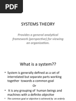 Ludwig Von Bertalanffy's General Systems Theory | PDF | System | Systems Theory