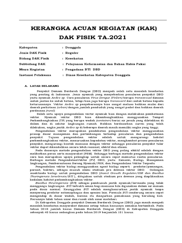 KAK BMHP BTI DBD Ok | PDF