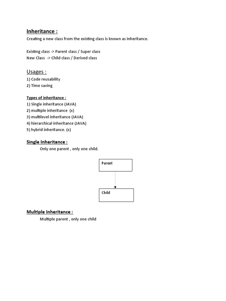 Inheritance Examples Pdf Inheritance Object Oriented Programming Class Computer