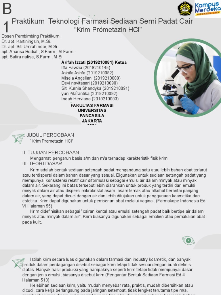 B1 - Krim Formula 1-2 - PPT Semsol | PDF | Kesehatan Holistik | Sains ...