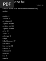 Lucky Numbers Dream Guide | PDF | Nature