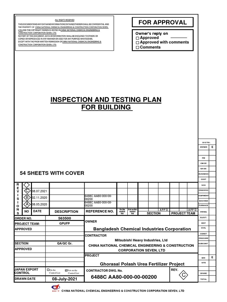 ITP For Building | PDF | Wall | Drywall