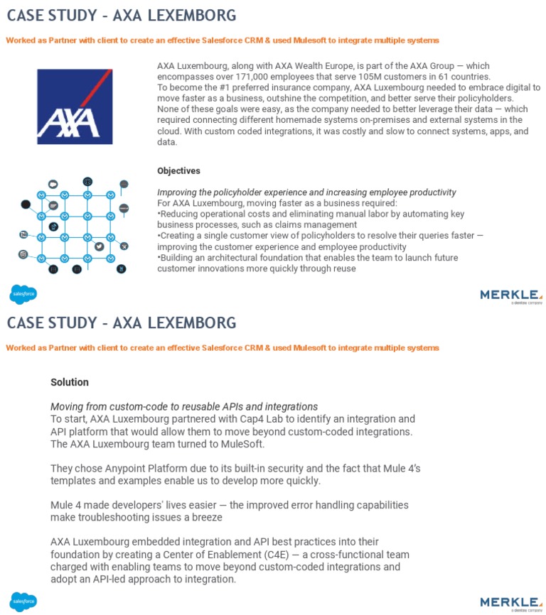 Use Case - Mulesoft | PDF | Customer Relationship Management | Cloud ...