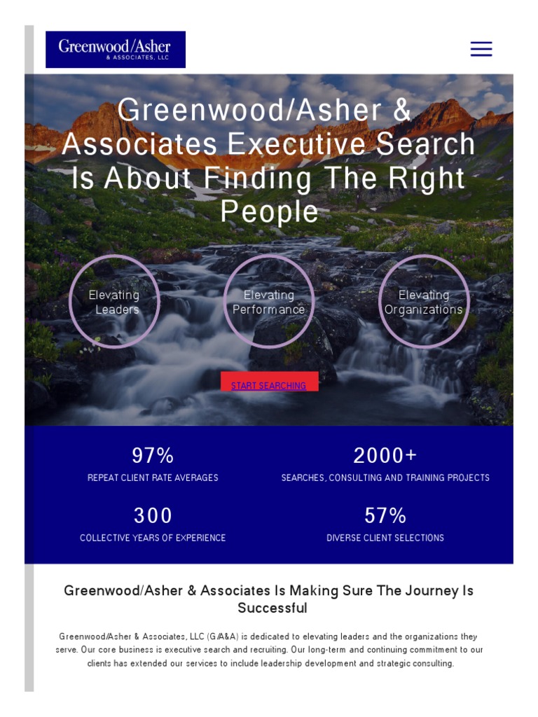 Greenwood/Asher & Associates Executive Search Is About Finding The ...