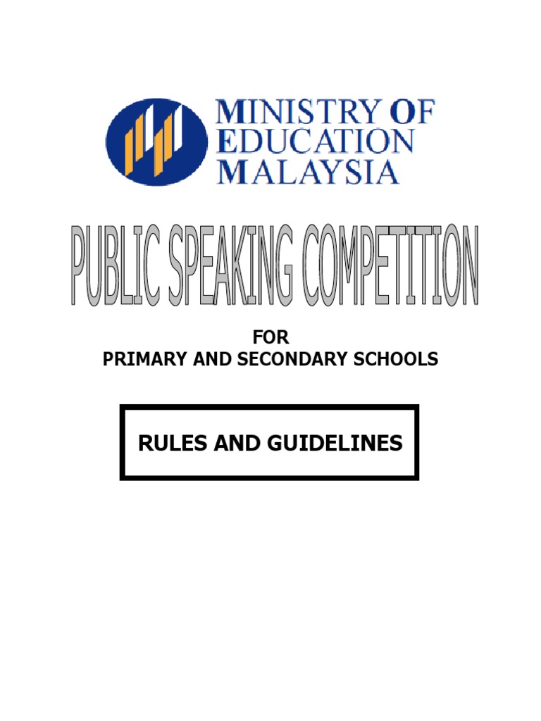 Rules and Guidelines: FOR Primary and Secondary Schools | PDF | Public ...