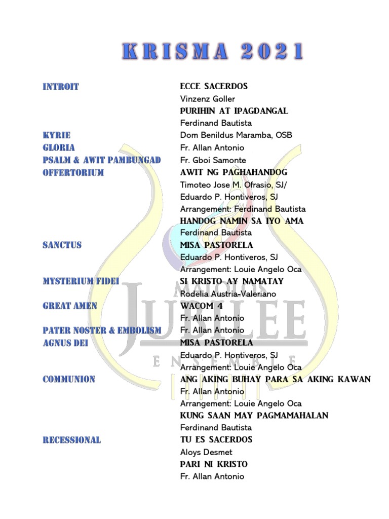 Krisma 2021 | PDF