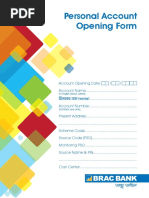 Kina Bank Personal Account Opening Form | PDF | Cheque | Banks