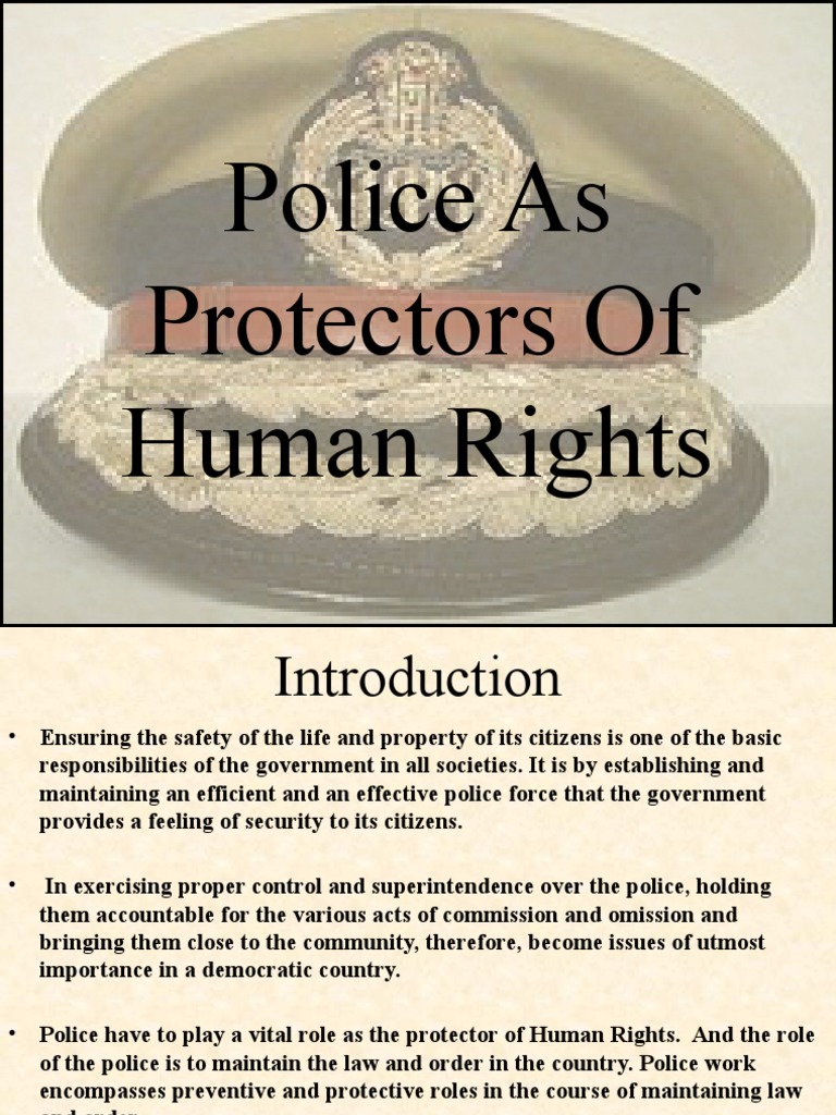 Police As Protectors of Human Rights | Download Free PDF | Police ...