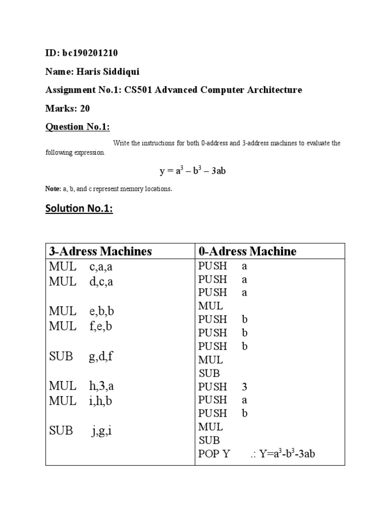 Bc190201210 Assignment 1 Cs501 Pdf Office Equipment Computer Programming