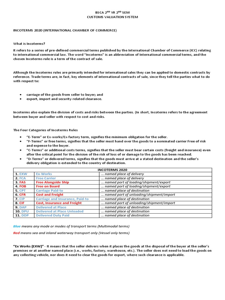 Customs Valuation System Prelim | PDF | Trade | Business Law