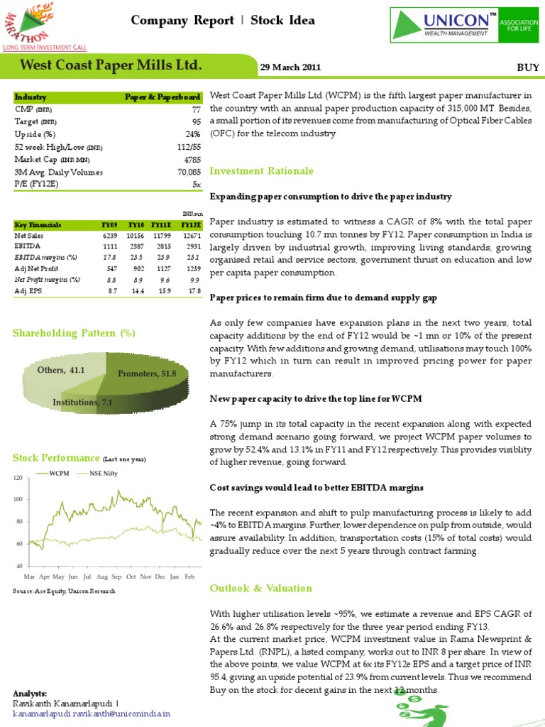 West Coast Paper Mills LTD | PDF | Forest Stewardship Council | Paper