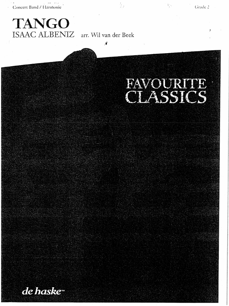 Albéniz, Isaac (Van Der Beek) - TANGO | PDF