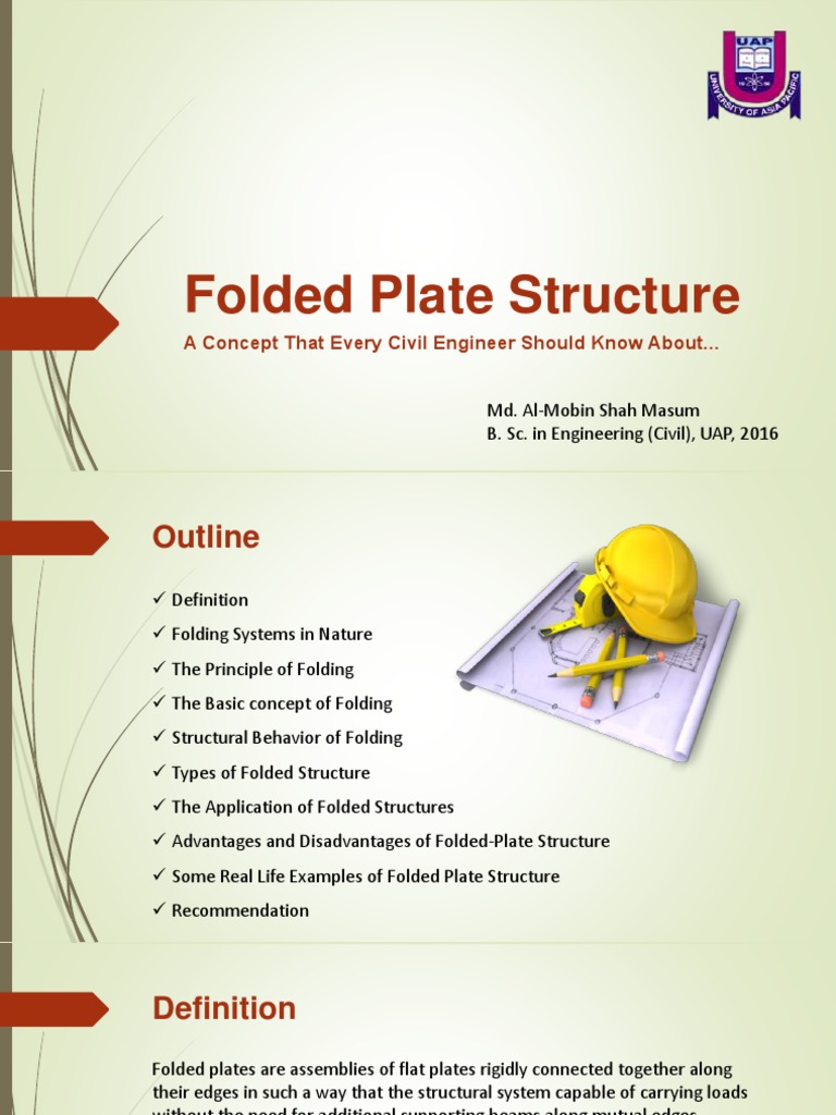 Folded Plate Structure | PDF | Building Technology | Building Materials