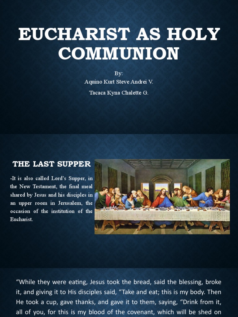 Eucharist As Holy Communion | PDF