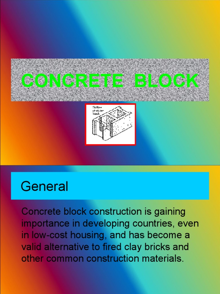 Concrete Block Construction Guide | PDF | Construction Aggregate | Concrete