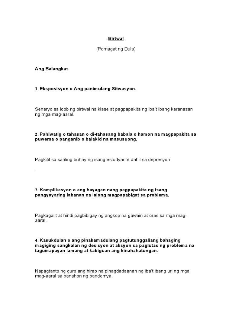 Balangkas | PDF