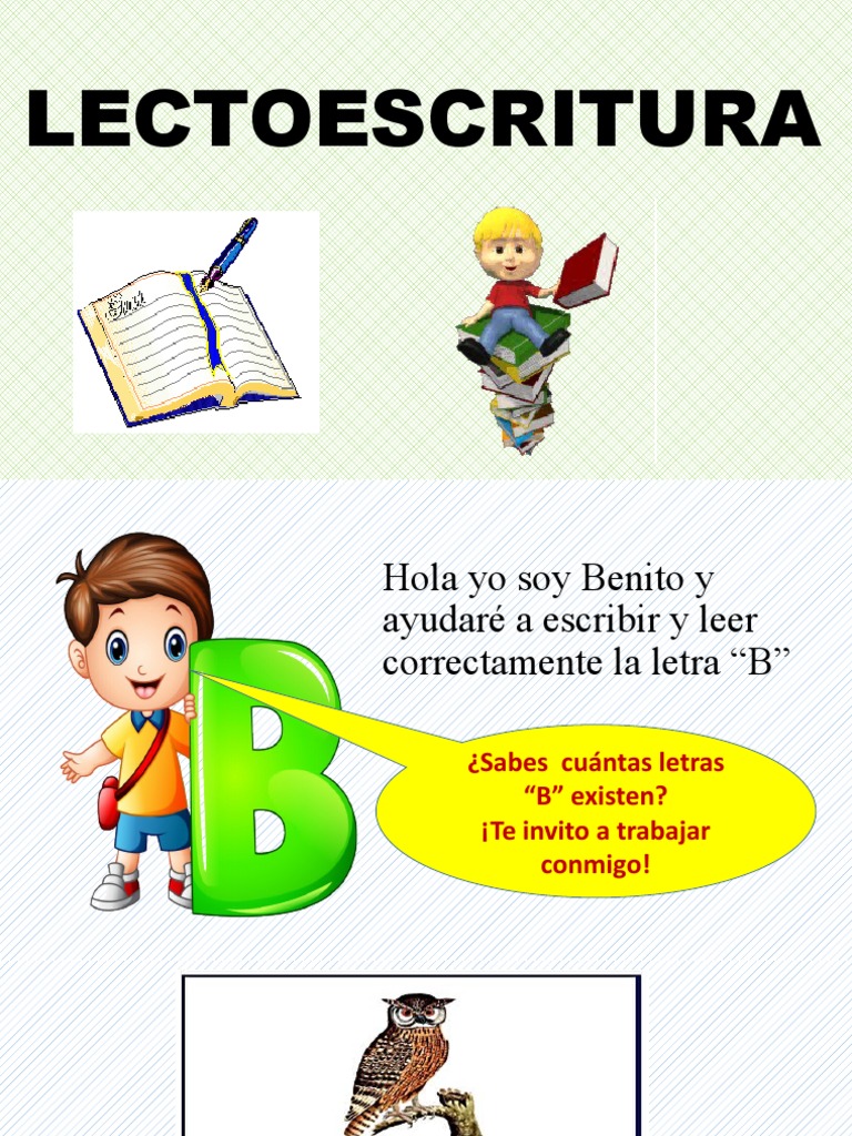 LECTOESCRITURA Letra B | PDF