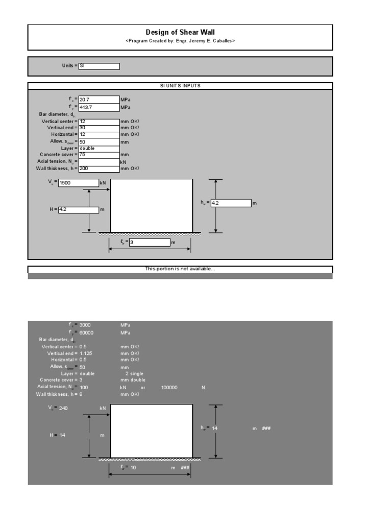 Design of Shear Wall: 1 Si English | PDF | Pascal (Unit) | Building
