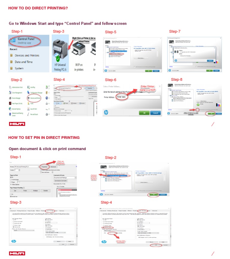 How To Do Direct Printing | PDF | Computers