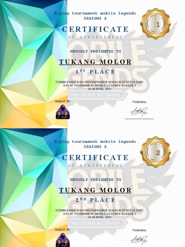 Example Certificate All | PDF