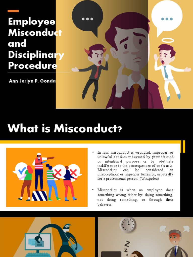 Employee Misconduct & Discipline Guide | PDF | Misconduct | Conflict Of ...