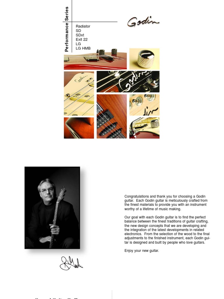 Godin Radiator - Manuel Performanceseries | PDF | Guitars | Music ...