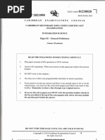 Csec Integrated Science Paper 1 2023 | PDF