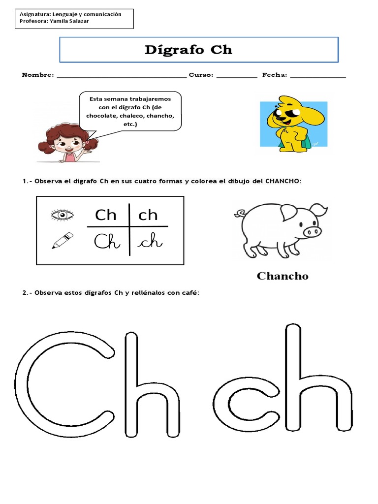 Guía Digrafo CH | PDF