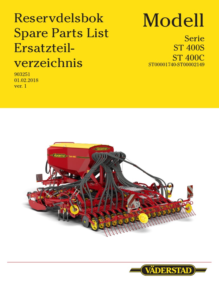 Vaderstad ST400S ST400C | PDF