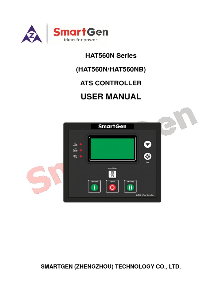 User Manual: HAT560N Series (HAT560N/HAT560NB) Ats Controller | PDF | Power Supply | Mains ...