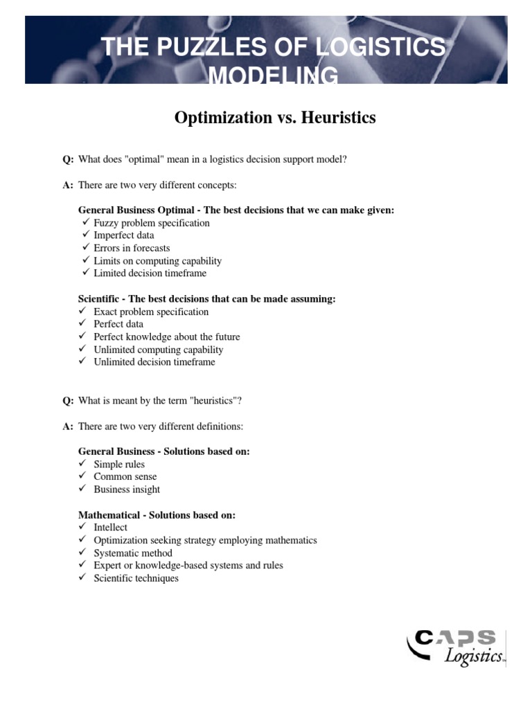 Logistics Modeling Maths | PDF | Linear Programming | Inventory