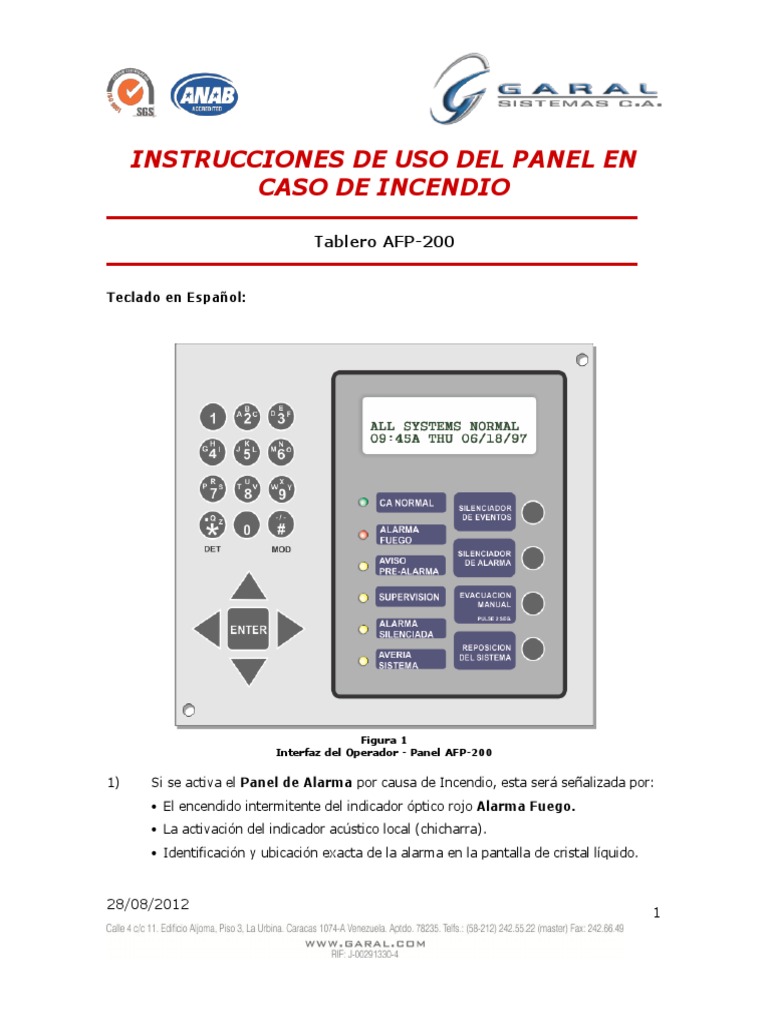 Manual de Uso Panel AFP-200 | PDF | Informática | Science