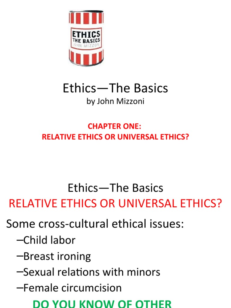 Ethics-The Basics: by John Mizzoni | Download Free PDF | Relativism ...