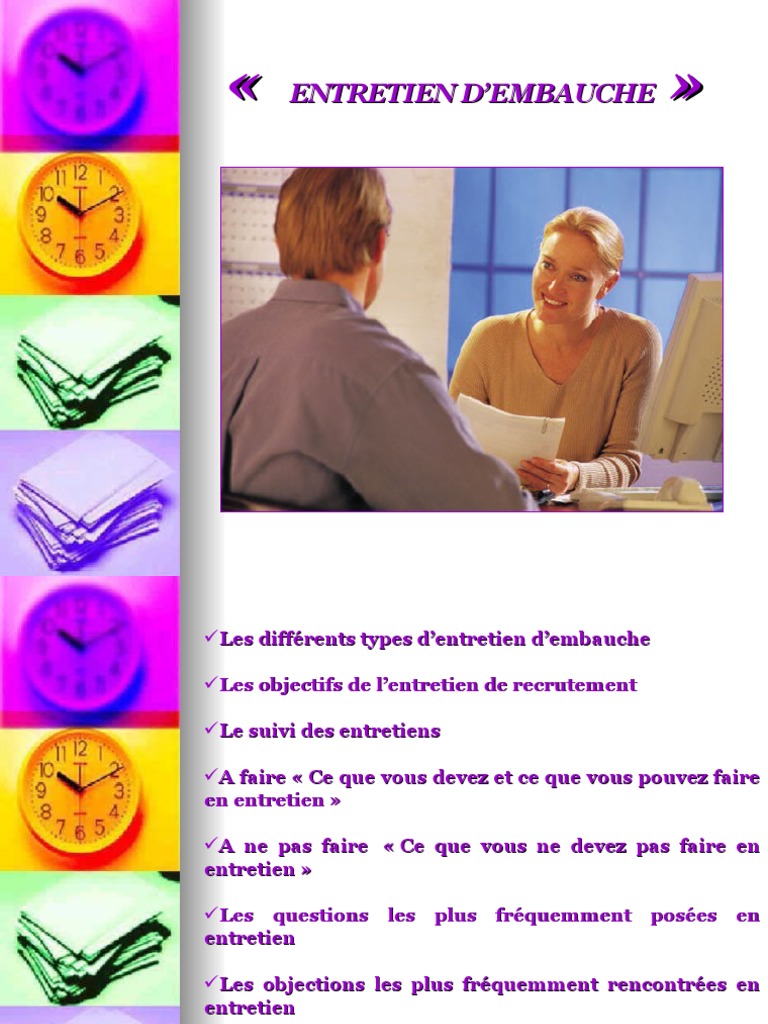 Guide complet sur l'entretien d'embauche | PDF | Entretien d'embauche ...