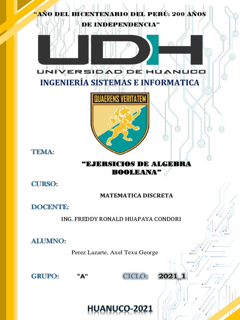 Mate Discreta Boobleanos | Descargar gratis PDF | Álgebra de Boole ...