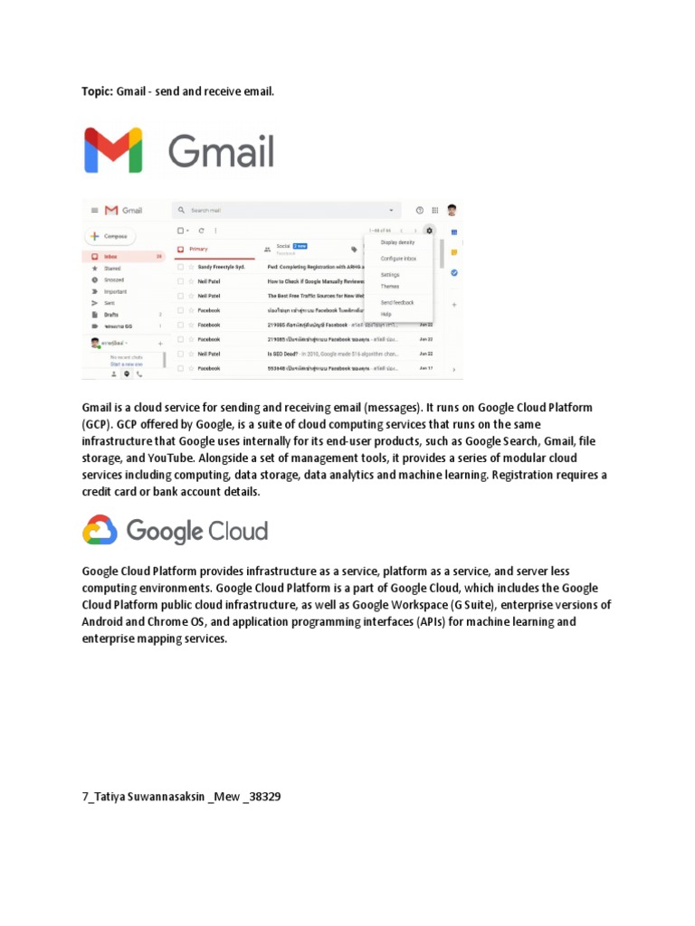 Topic: Gmail - Send and Receive Email | PDF