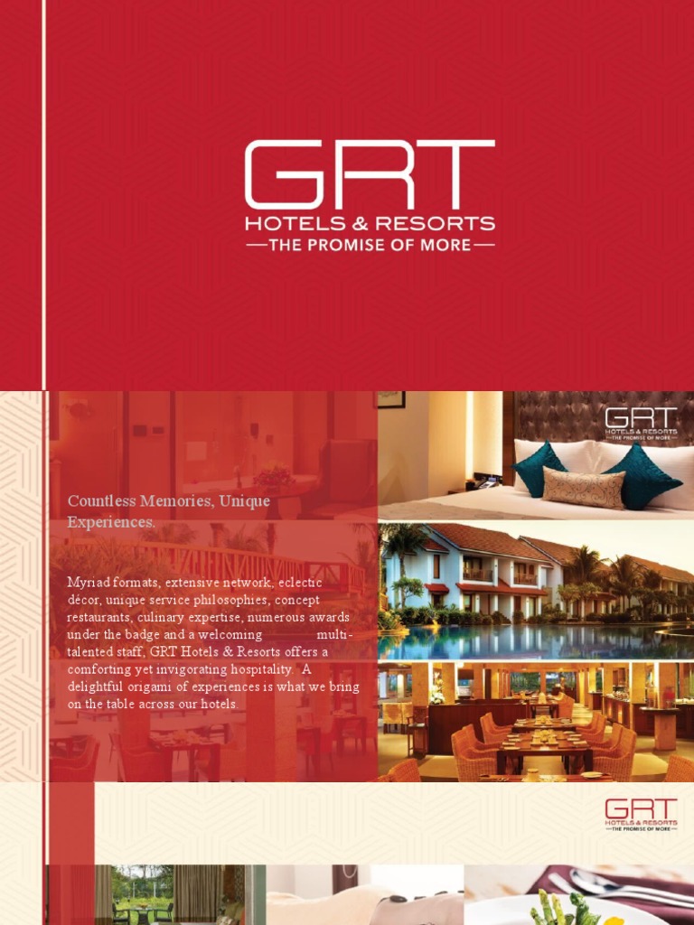 Corporate PPT of GRT Group | PDF | Hotel | Restaurants
