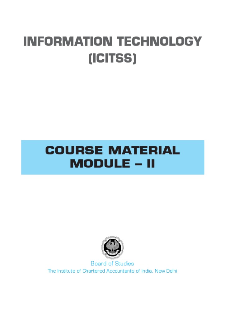 Icitss It Module 2 | PDF | Microsoft Access | Databases