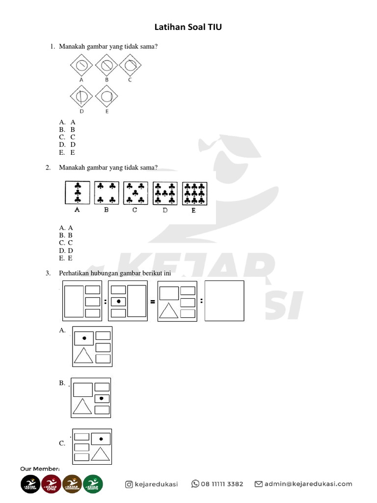 Latihan Soal TIU 3 | PDF