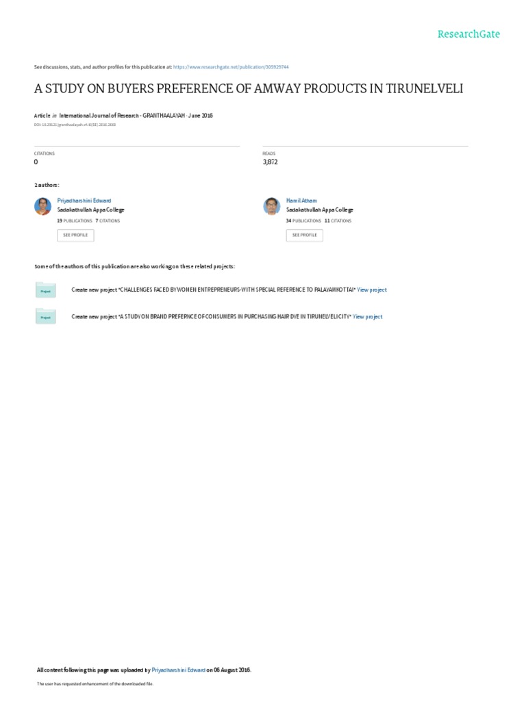 Direct Selling Amway | Download Free PDF | Customer Satisfaction | Customer