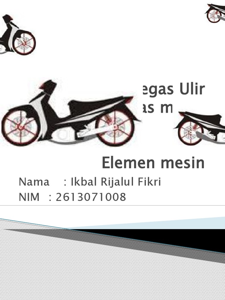 Perancangan Pegas Ulir Motor | PDF