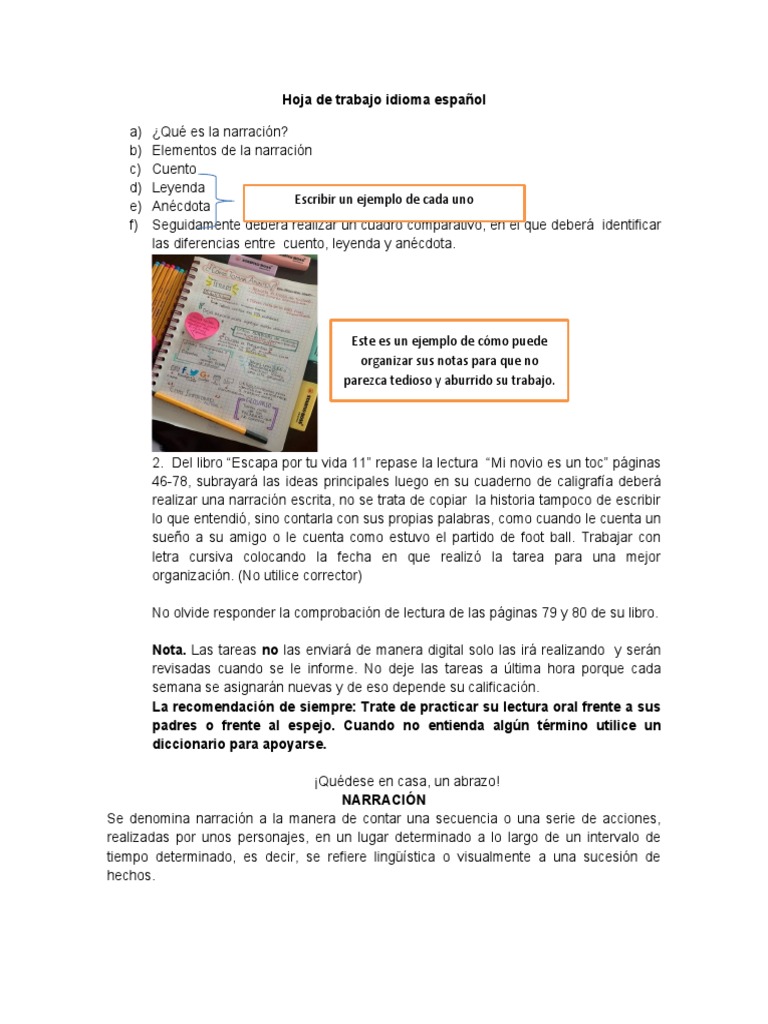 Hoja de Trabajo Idioma Español | PDF | Pinocho | Artes (general)