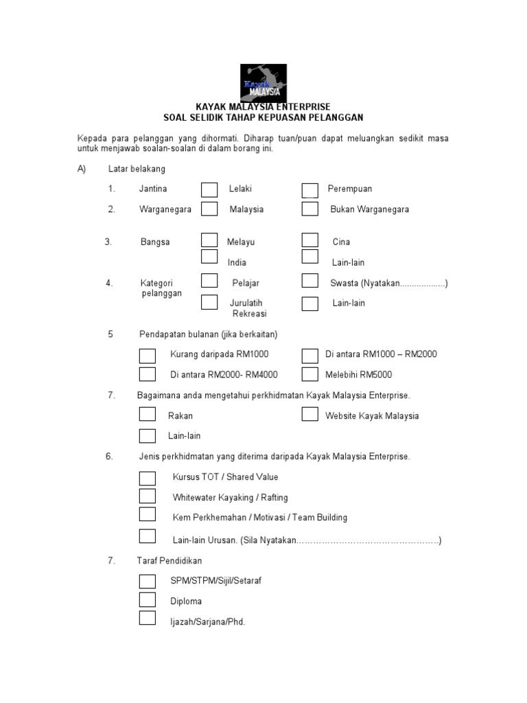 Client Satisfaction Form | PDF