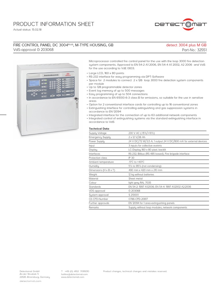 PIB GB 32551 Detect 3004 Plus M GB | PDF | Power Supply | Electrical ...