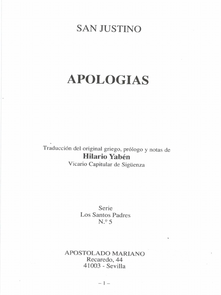 Apologias San Justino | PDF