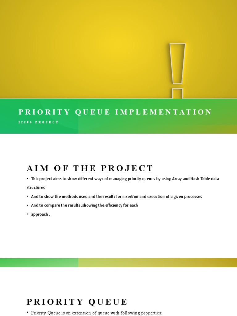 Priority Queue Implementation Pdf Queue Abstract Data Type Information Technology Management 